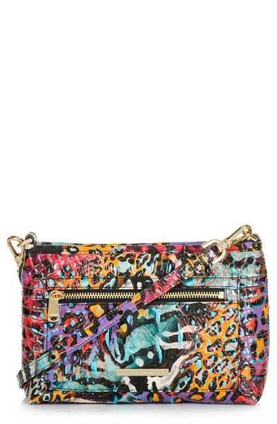 Brahmin Vida Croc Embossed Leather Crossbody Bag In Stampede | ModeSens