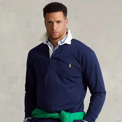 Polo Ralph Lauren The Iconic Rugby Shirt In Newport Navy | ModeSens