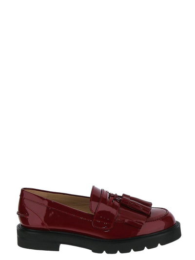 Stuart Weitzman Mila Lift Loafers In Red | ModeSens