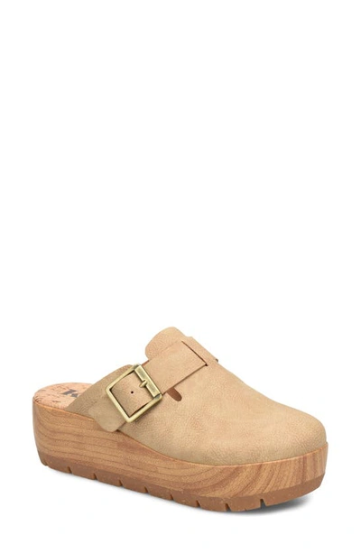 Korks By Kork-ease Frankie Platform Wedge Clog In Natural Nubuck | ModeSens