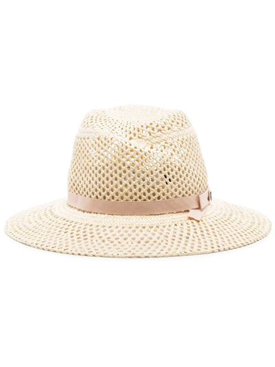Maison Michel Neutral Virginie Straw Hat In Beige | ModeSens