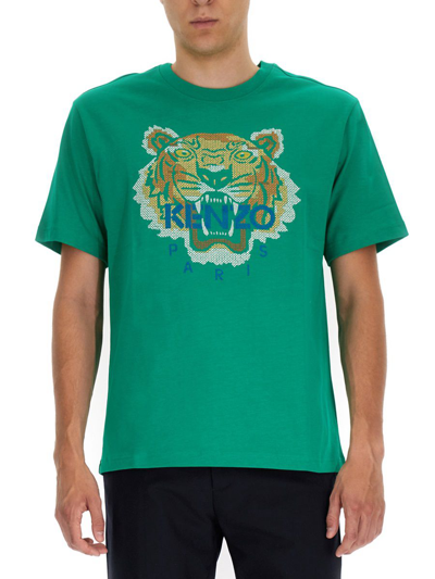 Kenzo Green Tiger T-shirt | ModeSens