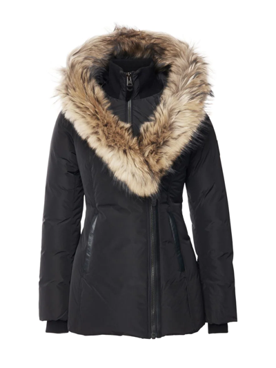 Mackage Fur Trimmed Down Jacket In Black | ModeSens