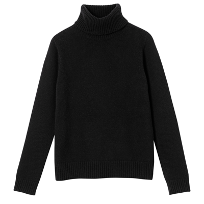 Longchamp Turtleneck Sweater Fall-winter 2022 Collection In Noir | ModeSens