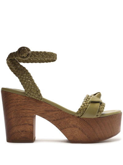 Alexandre Birman High-heel Platform Sandals In Green | ModeSens