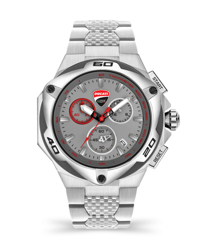 Ducati Corse Men's Motore Chronograph Silver-tone Stainless Steel ...