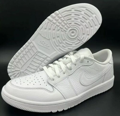 Pre-owned Nike Air Jordan 1 Low Golf Triple White Dd9315 101 Men's ...