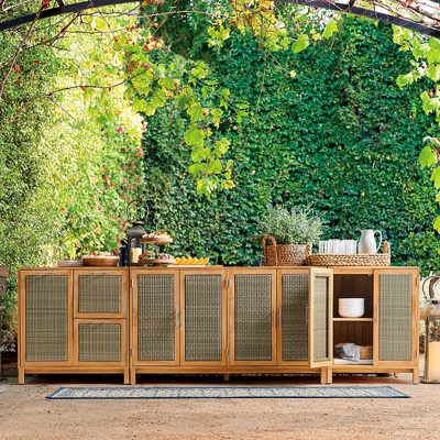 Frontgate Isola Outdoor Kitchen Collection In Natural Teak | ModeSens