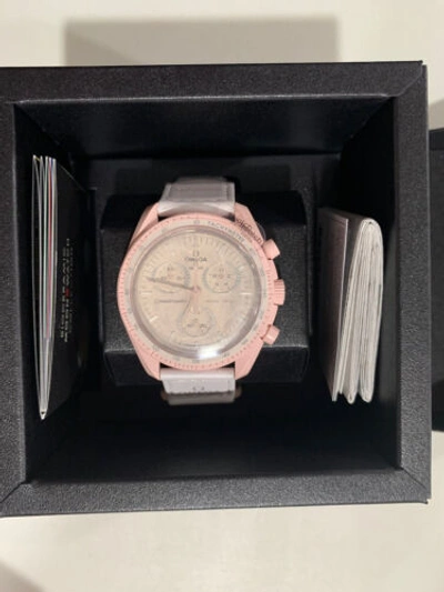 Pre-owned Omega X Swatch Pink Moonswatch Mission To Venus Moonwatch ...