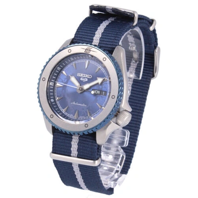 Pre-owned Seiko 5 Sports Naruto Boruto Sasuke Uchiha Watch Srpf69k Blue ...