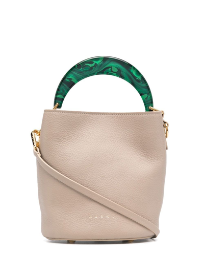Marni Leather Sac Bag In Neutrals | ModeSens
