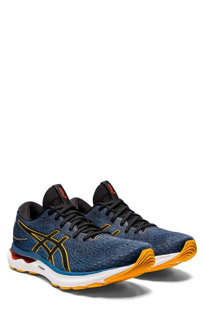 Asics Gel-nimbus 24 Running Shoe In Azure/ Amber | ModeSens