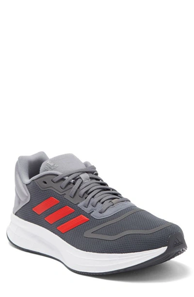 Adidas Originals Adidas Men's Duramo 10 Running Shoes In Grey/vivid Red ...