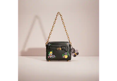 Coach Upcrafted Tate 18 Crossbody In Brass/amazon Green | ModeSens