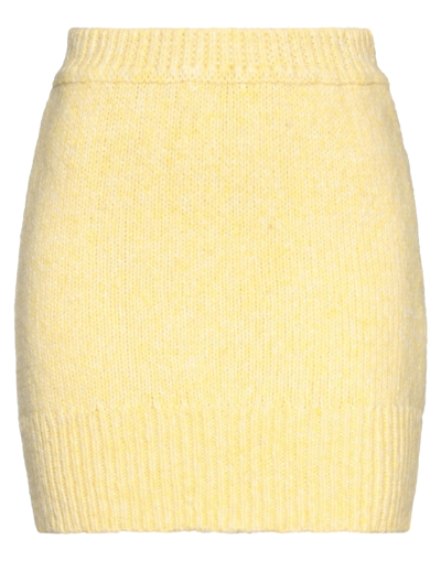 Paloma Wool Mini Skirts In Light Yellow | ModeSens