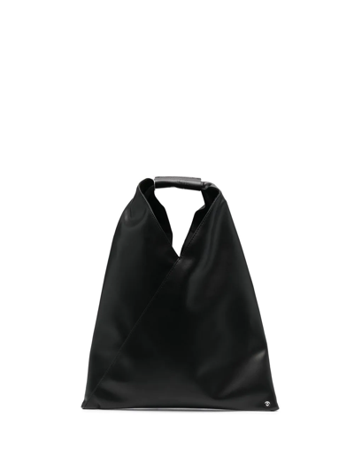 Mm6 Maison Margiela Small Triangle Tote Bag In Black | ModeSens