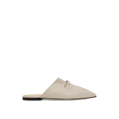 Theory Pleated Mule In Leather In Brown | ModeSens