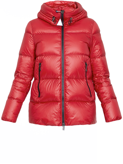 Moncler Seritte Short Down Jacket In Red | ModeSens