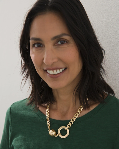 Chico's Chain Link Single Strand Necklace In Gold | ModeSens