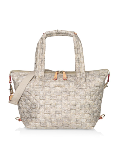 Mz Wallace Medium Sutton Deluxe Woven Tote In Jute Oxford | ModeSens