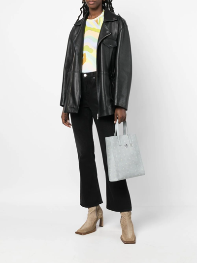 Mcm Small Aren Tote Bag In Blue | ModeSens