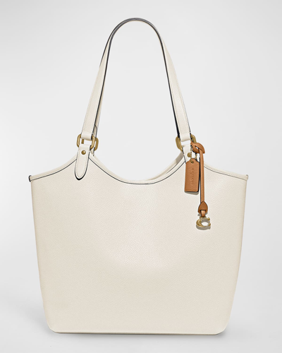 Coach Polished Pebble Leather Everyday Tote In Chalk | ModeSens
