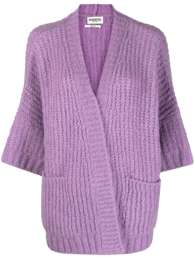Essentiel Antwerp Castrid Oversized Cardi In Moonlight Mauve In ...