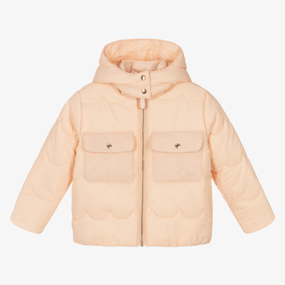 Chloé Babies' Girls Pink Puffer Jacket | ModeSens