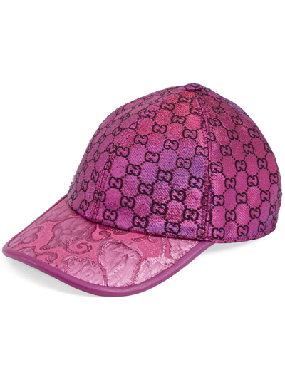 Gucci Gg Lamé Jacquard Baseball Hat In Pink | ModeSens