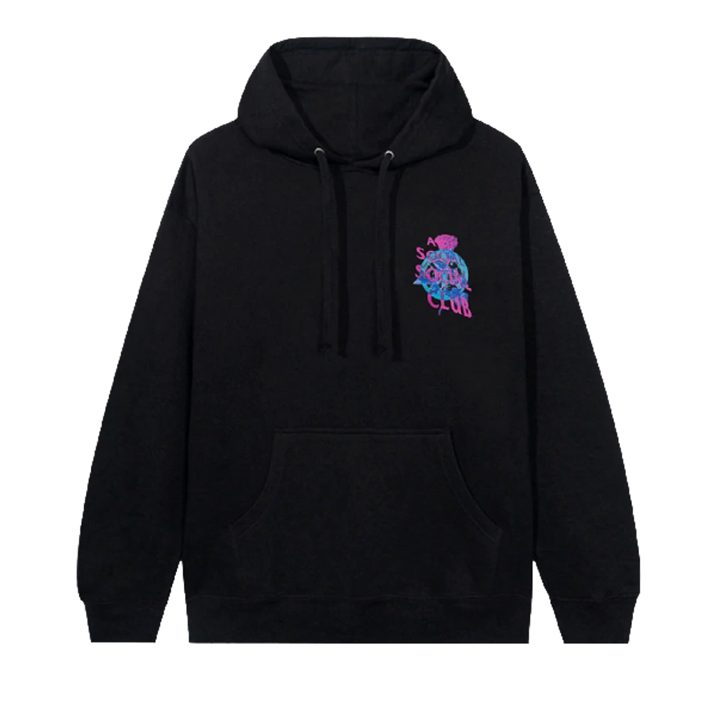 Pre-owned Anti Social Social Club Out Of Time Hoodie 'black' | ModeSens