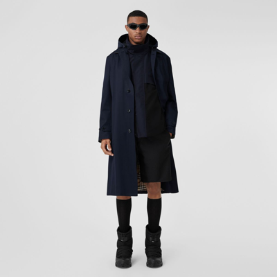 Burberry The Long Paddington Heritage Car Coat In Coal Blue | ModeSens