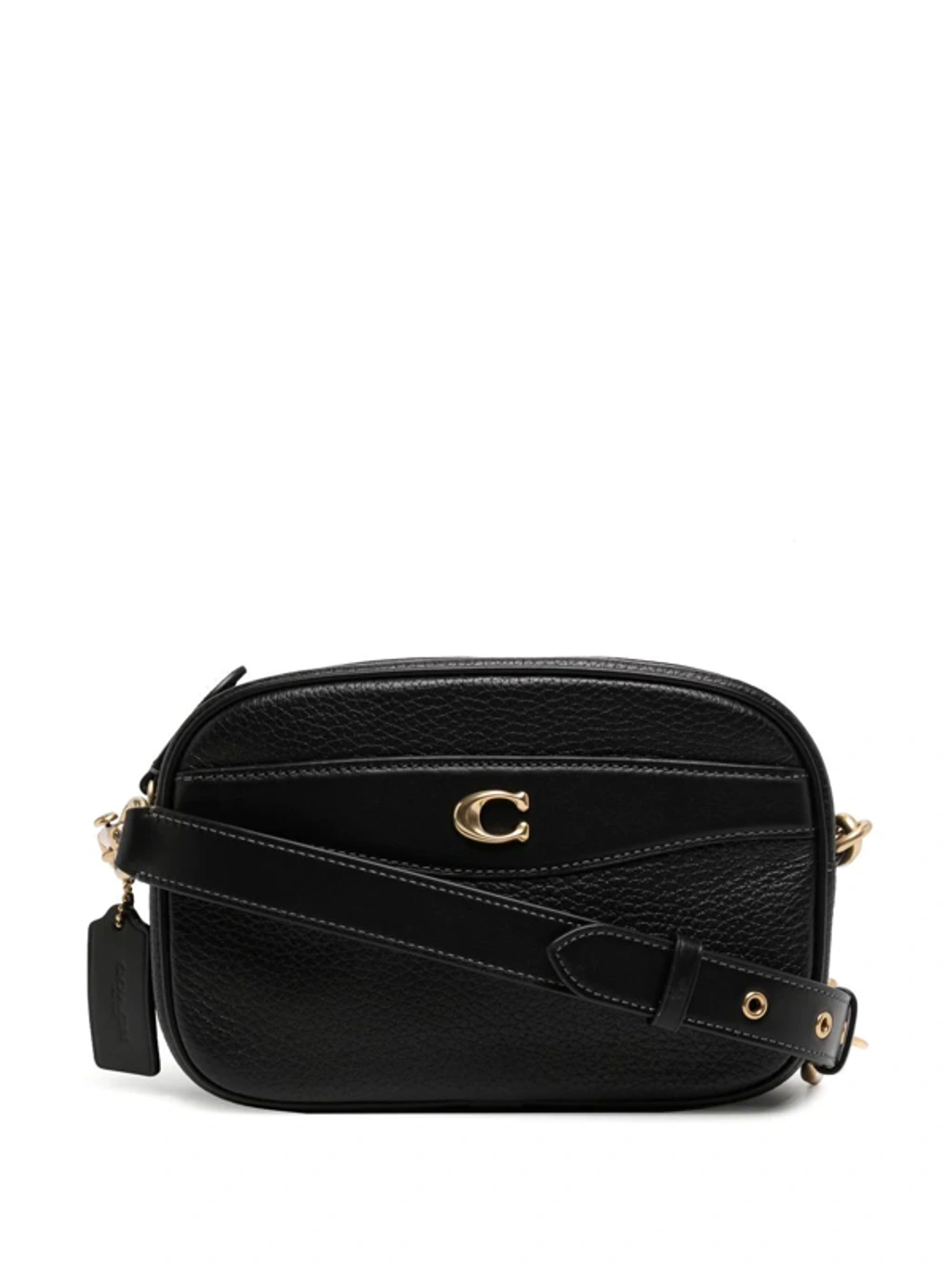 Coach Pebble Leather Camera Bag In Black | ModeSens