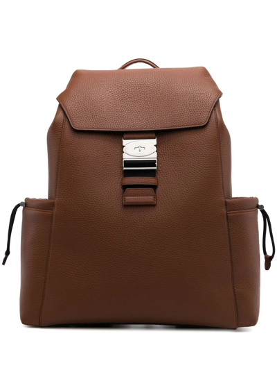 Mulberry Utility Postman Leather Backpack In Brown | ModeSens