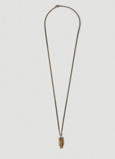 In Gold We Trust Usb-c Pendant Necklace In Silver | ModeSens