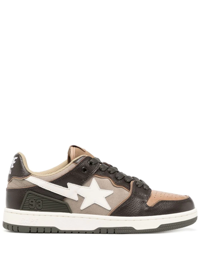 A Bathing Ape Bape Sta M2 Low-top Sneakers In Braun | ModeSens