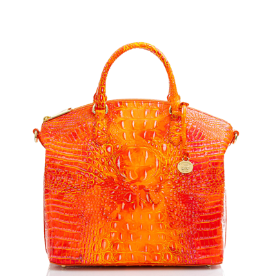 Brahmin Large Duxbury Satchel Spicy Orange Melbourne In Spicyorange ...