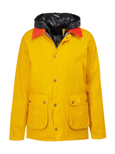 Barbour X Moncler 1952 Wight Wax Jacket In Yellow | ModeSens