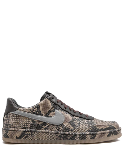 Nike Air Force 1 Downtown "python" Sneakers In Braun | ModeSens
