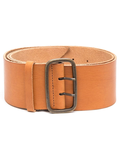 Forte Forte Double-row Leather Belt In Nude | ModeSens
