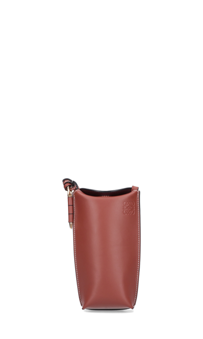 Loewe Gate Pocket Leather Shoulder Bag | ModeSens