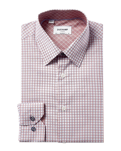 Duchamp Tailored Fit Dress Shirt In Beige | ModeSens