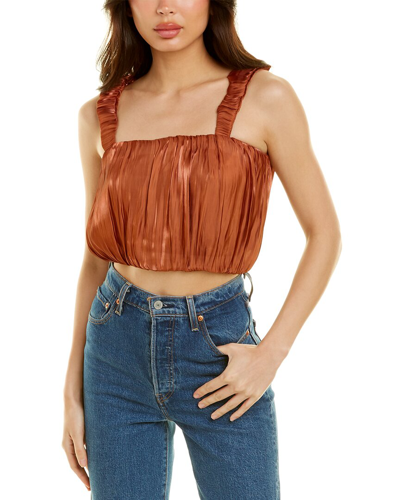 Line & Dot Danielle Top In Brown | ModeSens