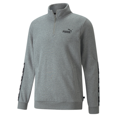 Puma Essentials Half Zip Pullover In Grey | ModeSens