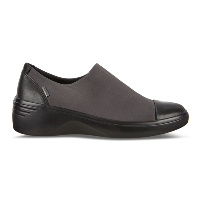 Ecco Soft 7 Women's Wedge Gtx Slip-on In Black | ModeSens
