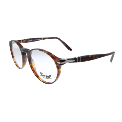 Persol Po 3092v 9015 50mm Unisex Round Eyeglasses 50mm In White | ModeSens