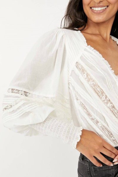 Free People The Eloise Bodysuit In White | ModeSens