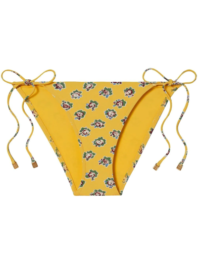 Tory Burch String Bikini Bottoms In Yellow | ModeSens