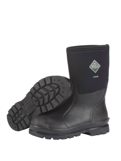 Muck Mens Chore Mid Boot In Black | ModeSens