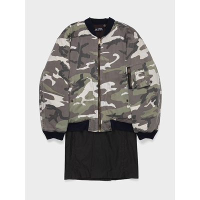 Pre-owned Raf Simons Aw01 'riot Riot Riot' Skirted Bomber In Grey ...