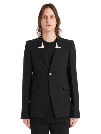 Pre-owned Rick Owens Ss21 "phlegethon" Sharp Jacket 52 In Black | ModeSens